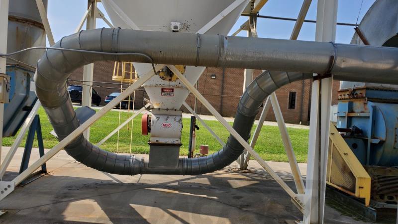 Used MAC 120-MCF-572 BAGHOUSE DUST COLLECTOR (REVERSE AIR FAN) for sale